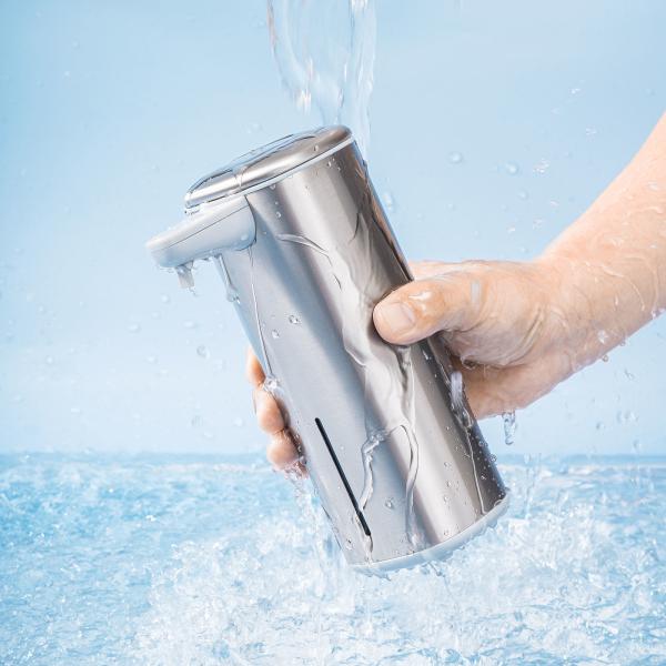 Quality Touch-Free Rechargeable Sensor Liquid Soap Pump Dispenser , Polished Stainless for sale