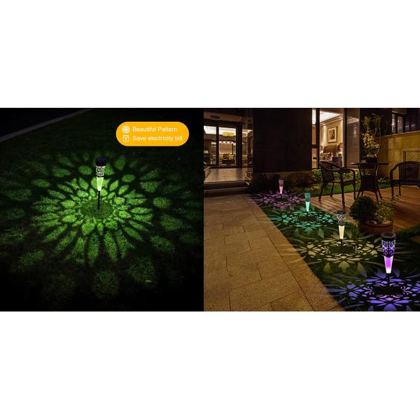 Quality Customizable Solar Powered Landscape Lights LED Projected Light Effect Lamp for sale