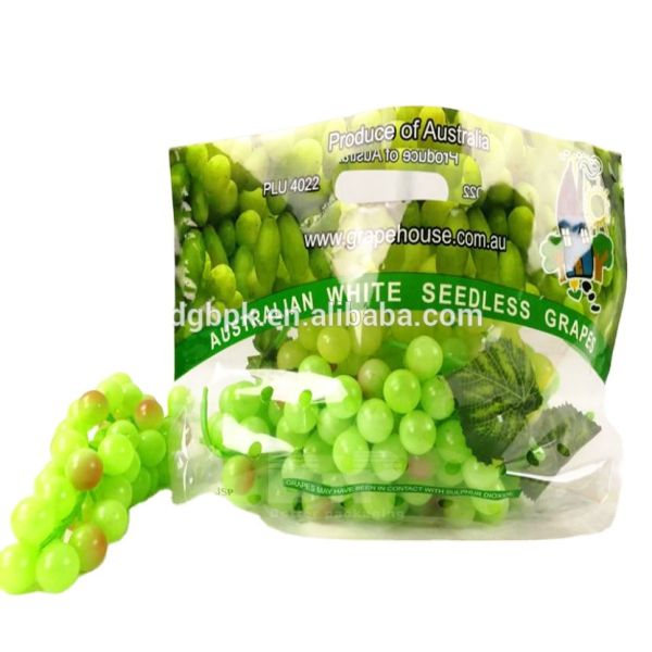 Quality Custom Grape Packaging Bag with Laminated Material High Barrier and Gravure Printing for Fresh Produce for sale