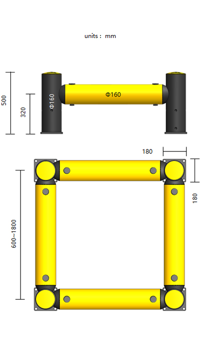 MC-1 Building Post Safety Barrier