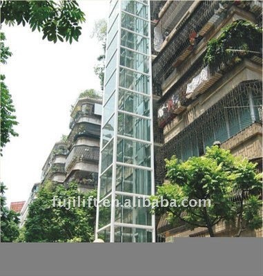 Quality Villa machine roomless fuji 630kg elevator 380v for sale