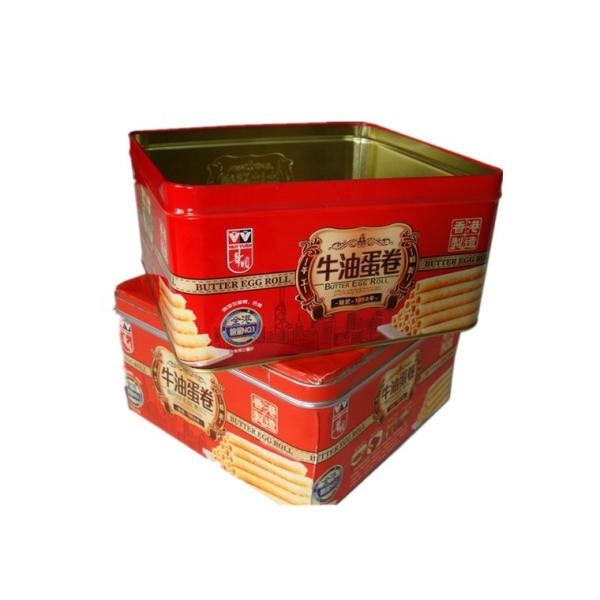 Quality Personalized Cookie Tins Vintage Christmas Cookie Tins Family Dollar Tin Boxes for sale