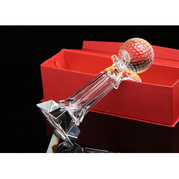 Quality Near - Pin Golf Trophy Cup With Crystal Golf Ball Custom Logo Accepted for sale