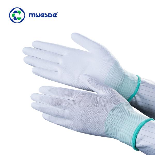 Quality Antistatic Fabric Cleanroom Gloves ESD Knitted Work Gloves Cheap Price for sale