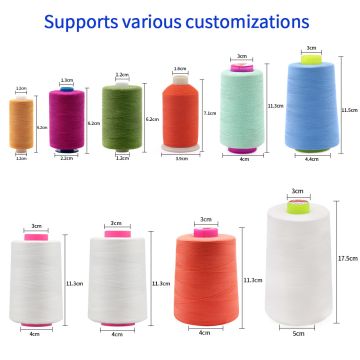 Quality Colorful Polyester Item Polyester Cotton Thread 100% Spun Sewing Thread for sale