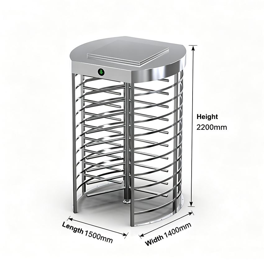 Quality Security Full Height Turnstile Gate 30 Persons / Minute Transit Speed For for sale