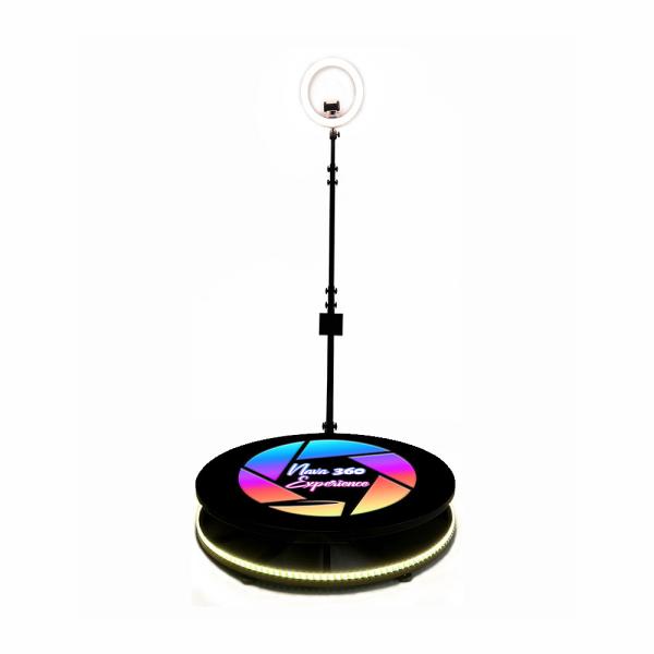 Quality 360 Spinning Video Booth Selfie Camera Automatic Rotating Photo Platform for sale