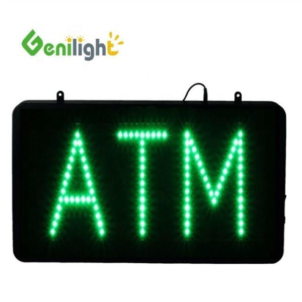 Quality 58*36 Panel Size Single Green LED ATM Open Display Sign for OEM at Affordable for sale