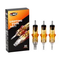 Quality EO Sterilized Tattoo Cartridge Needle 20pcs/Box Round Curved Magnum Tattoo for sale