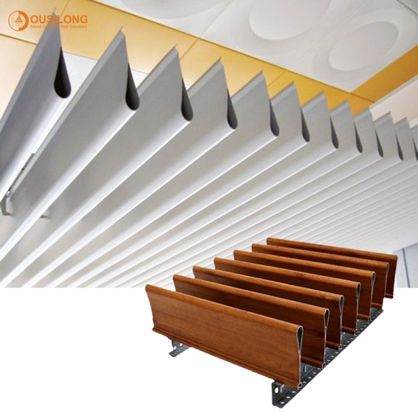 Quality Indoor Linear Strip Metal Ceiling Water Drip For Suspended Ceiling , Weather Resistance Decoration for sale