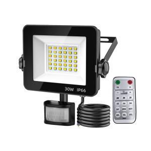 Quality Waterproof Remote PIR Sensor LED Floodlight With Brightness CCT Dimming for sale