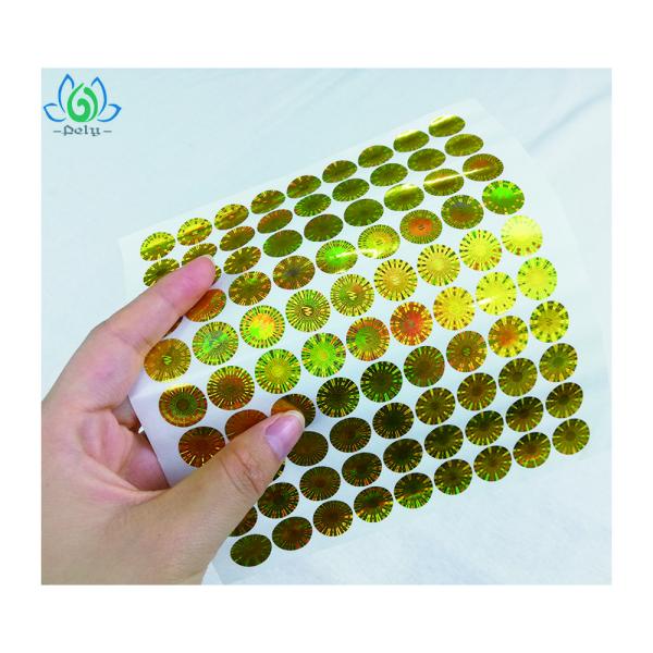 Quality Oilproof Waterproof 3D Hologram Tamper Evident Security Labels for sale