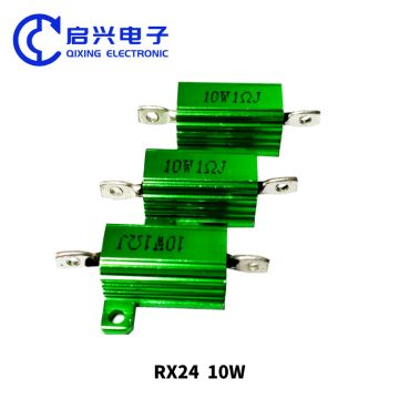 Quality RX24 Green Aluminum Case Wirewound Resistor LED Decoding Power Resistor 10w for sale