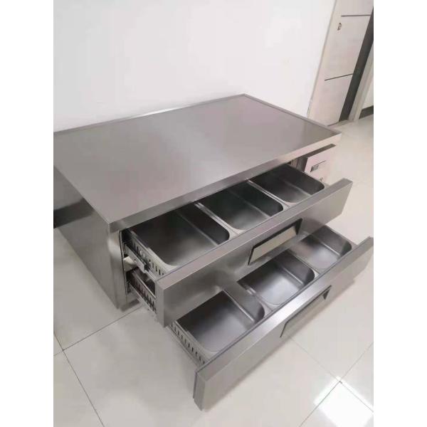 Quality 6-Drawers Counter Table Commercial Stainless Steel Counter Chiller Drawers for sale