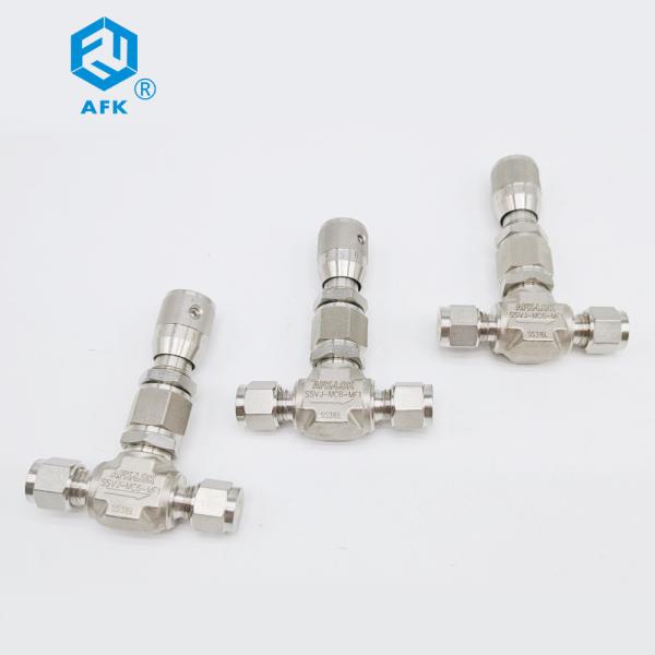 Quality Straight Union Ss Needle Valve 6000psi 1/8in-1/2in for sale
