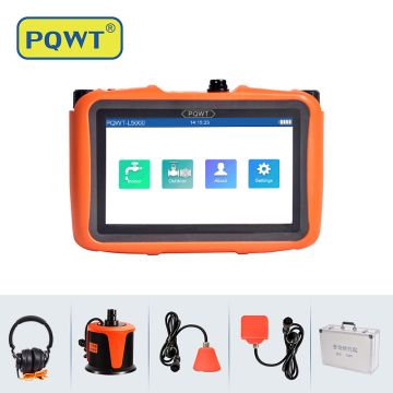 Quality PQWT L5000 Wall Water PVC Pipe Leak Detector Fix Triangular Sensor for sale