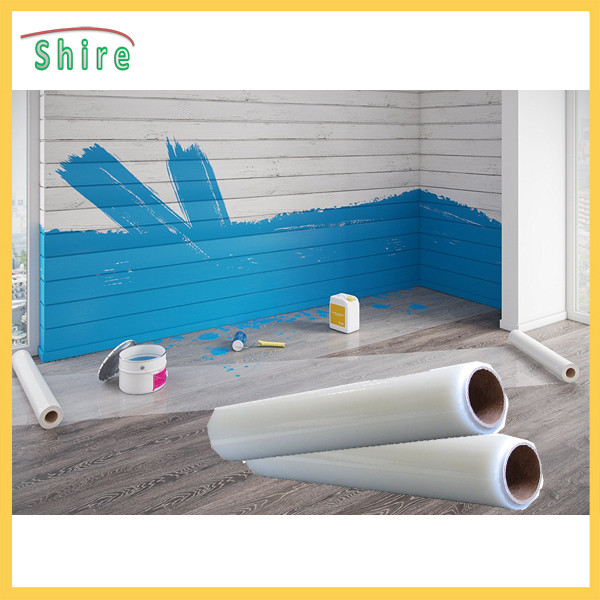 Quality Self Adhesive Temporary Floor Protection Roll , Clear Protective Film For Furniture for sale
