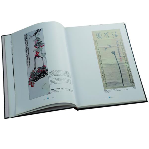 Quality OEM Hardbound Book Printing Silkscreen Printed Fabric Texture Paper for sale