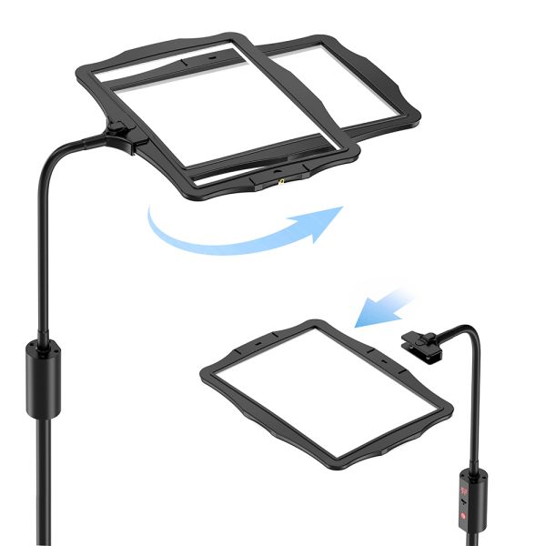 Quality Adjustable Height LED Magnifier with PMMA Lens for Floor-mounted Reading Tasks for sale