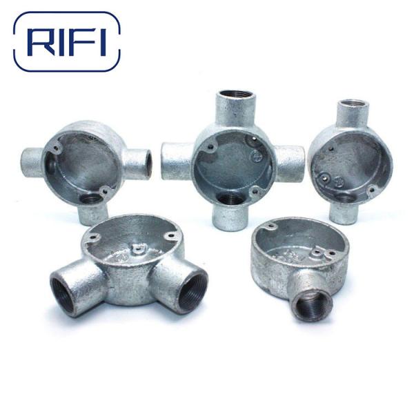 Quality GI Circular Junction Box 4 Way Malleable Iron Electrical Metal Enclosure Box for sale