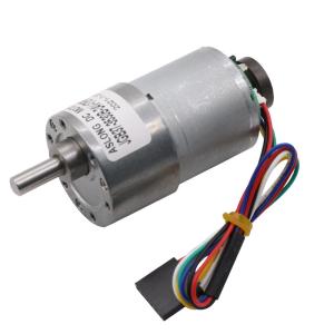 Quality 1600rpm geared electric motors JGB37 3530B DC Gear Motor With Encoder for sale