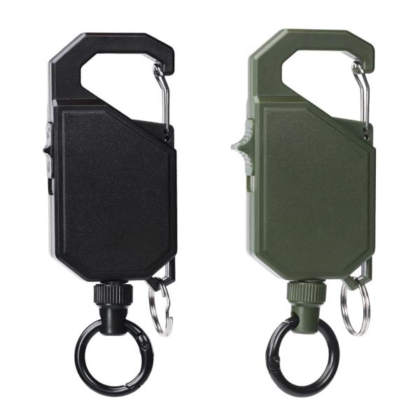 Quality Deyi Badge Reel Heavy Duty Multitool Carabiner Badge Holder Retractable Keychain Clip Id Holder for sale