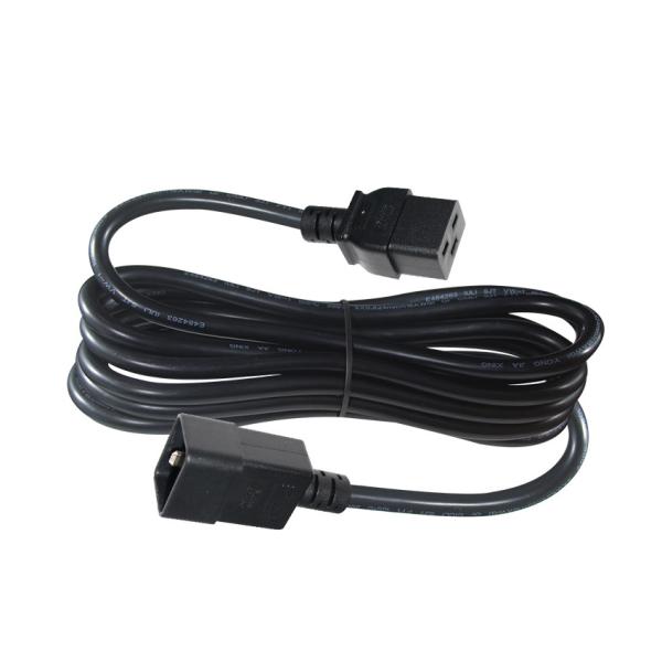 Quality IEC C19 to C20 Power Cord 1.5m PVC Jacket 220V EU Plug for sale