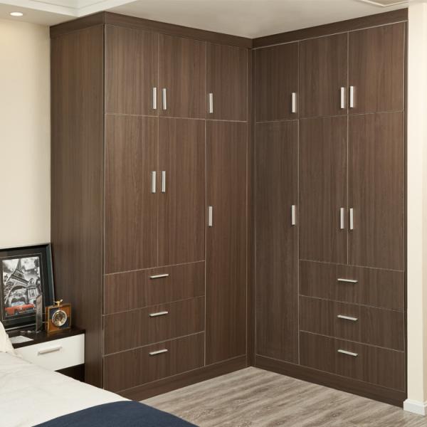 Quality Indoor E1E0 PVC Wardrobes Closets Corner Wardrobe Closet For Home for sale