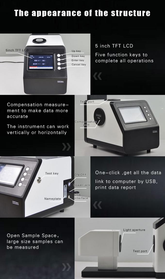 CHN Spec TH-100 ASTM D1003 Haze Meter Test Light Transmittance And Haze Measuring Meter