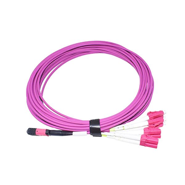 Quality Female Multi Mode MPO MTP Cable Polarity B OM4 MTP Cable With Magenta for sale