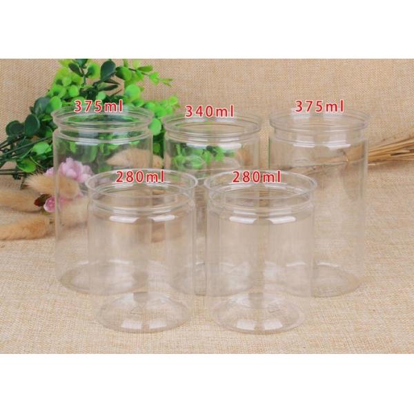 Quality PET Plastic Bottle Clear Plastic Cylinder Professional SGS QS 280ML for sale