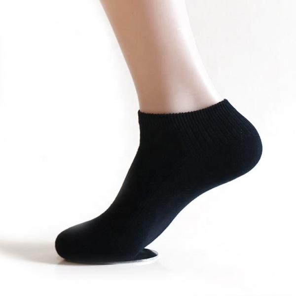 Quality Summer Comfortable Breathable Short Ankle Socks Fabric 3%spandex Logo position for sale