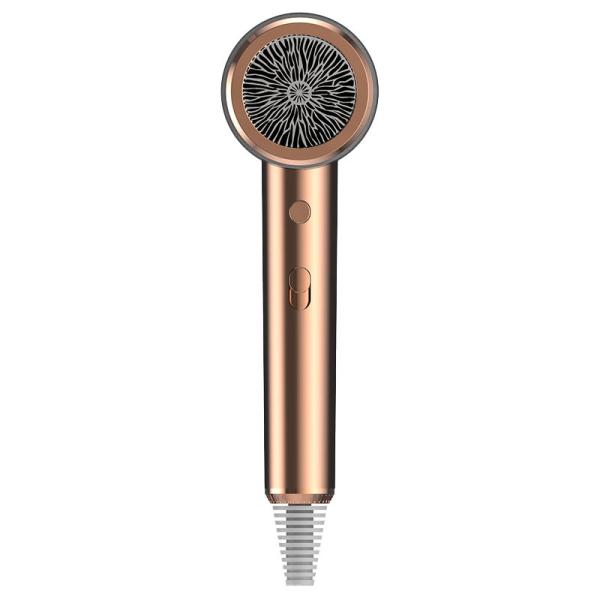 Quality Lightweight Golden Travel Hair Dryer With 2 Speed Setting For Fast Drying for sale