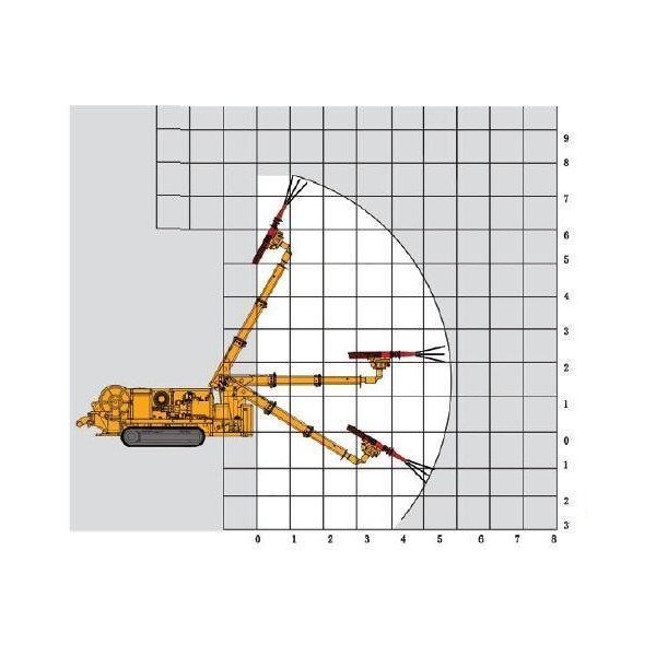 Quality High Productivity Underground Shotcrete Machine Crawler Type Diesel Powered for sale