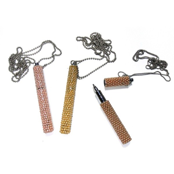 Quality Fully Handmade Rotary Keychain Mini Pen , 80mm Mini Metal Pen for sale