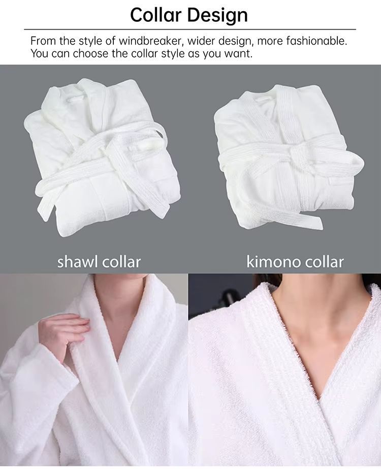 Factory Direct Sale Pure Cotton Hotel Bathrobe Terry Bathrobe Hotel Pajamas