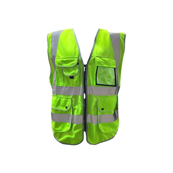 Quality Custom Logo High Visibility Safety Vest for Construction Workers Roadway Safety Vest for sale