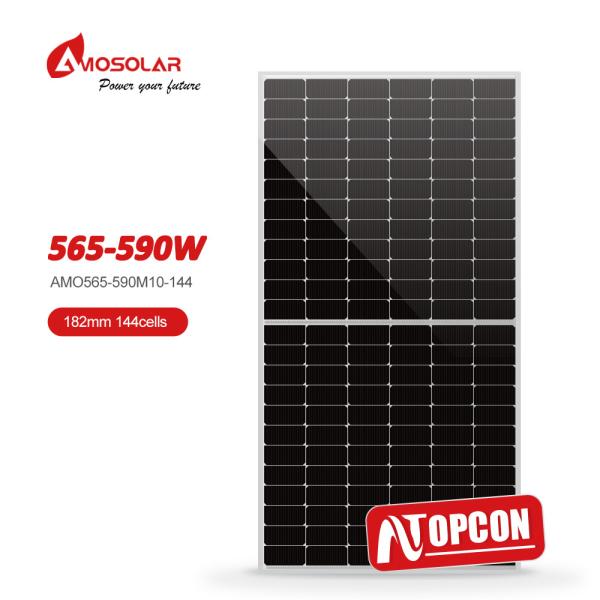 Quality 182mm Half Cell N-type Mono Solar PV Module 570W 580W 590W with IP68 Junction for sale
