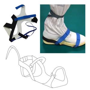 Quality Adjustable Black White ESD Antistatic Heel Strap For Cleanroom for sale