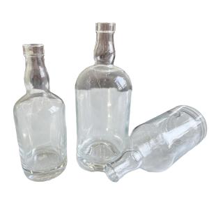 Quality Clear Glass 750ml Bottle for Spirits Brandy Gin Rum Tequila and Vodka in Glass for sale