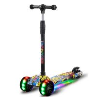 Quality Plastic Foldable Children's Pedal Scooter 3 Wheel Scooter for 2-5 Years for sale