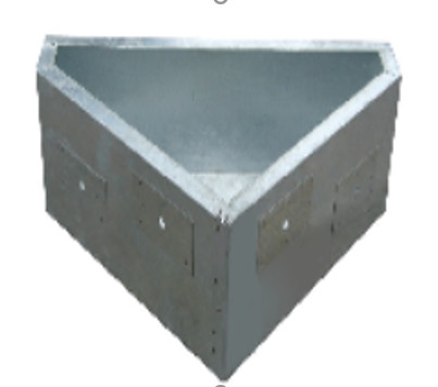 Quality CE 1mm Galvanized Steel L650mm Animal Feeding Trough for sale