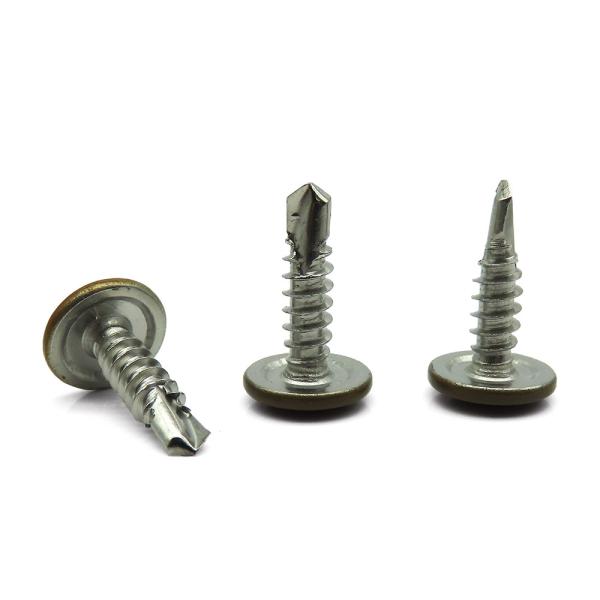 Quality Phillip Large Flat Head Self Tapping Screws Brown Painted Self Threading Screws for sale