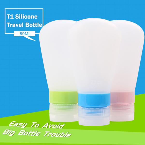 Quality Convenient Silicone Travel Bottle Kit Volume 37ml / or Custom 89ml Sample Free for sale
