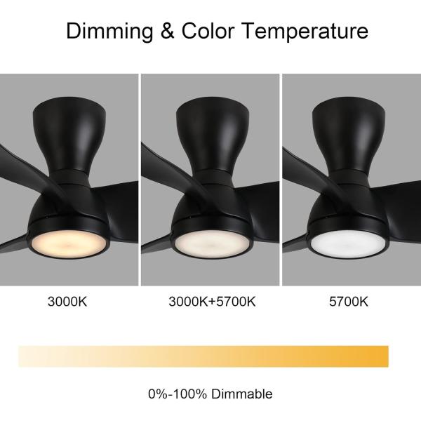 Quality Stylish 36 Inch DC Motor Ceiling Fan with Smart Control and Alexa / Google for sale