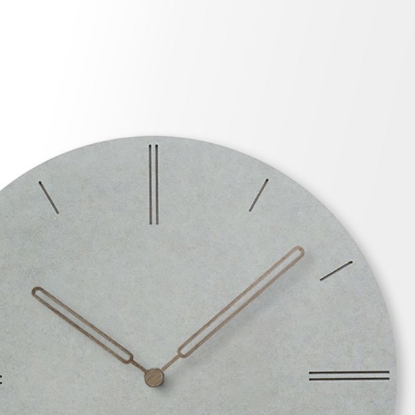 Quality Eco-Friendly Home Deocration Wall Clock Grey Mdf Silent Wall Clock for sale