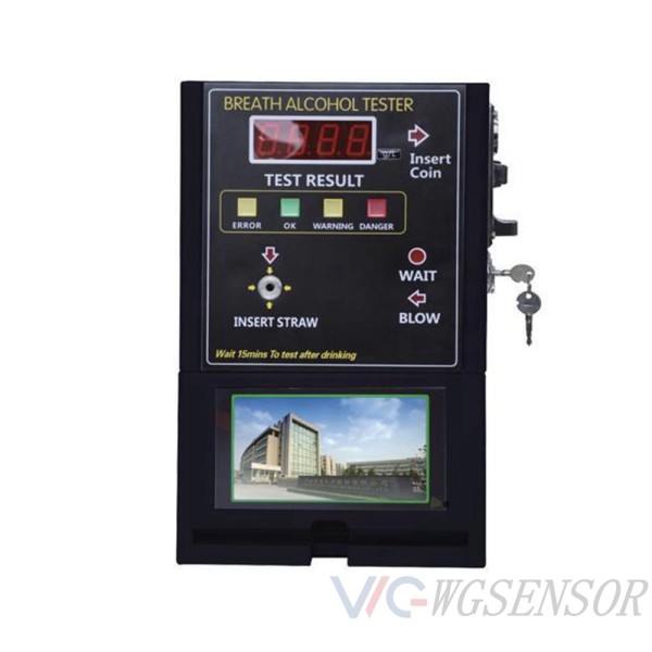 Quality OEM/ODM WG319V Wall-Mounted Coin Operated Breathalyzer for Bar/Disco for sale