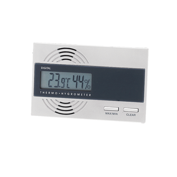 Quality LCD Desktop 3V Battery 90% RH electronic Humidity Thermometer for sale