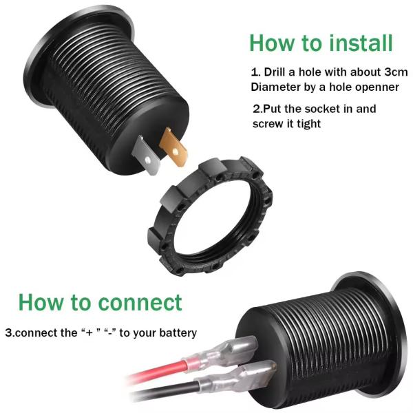 Quality Dual QC3.0 Car Charger 18W Fast Charge Socket for sale