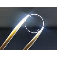 Quality Round Polished Sapphire Optical Windows Scratch Resistance With Hole for sale
